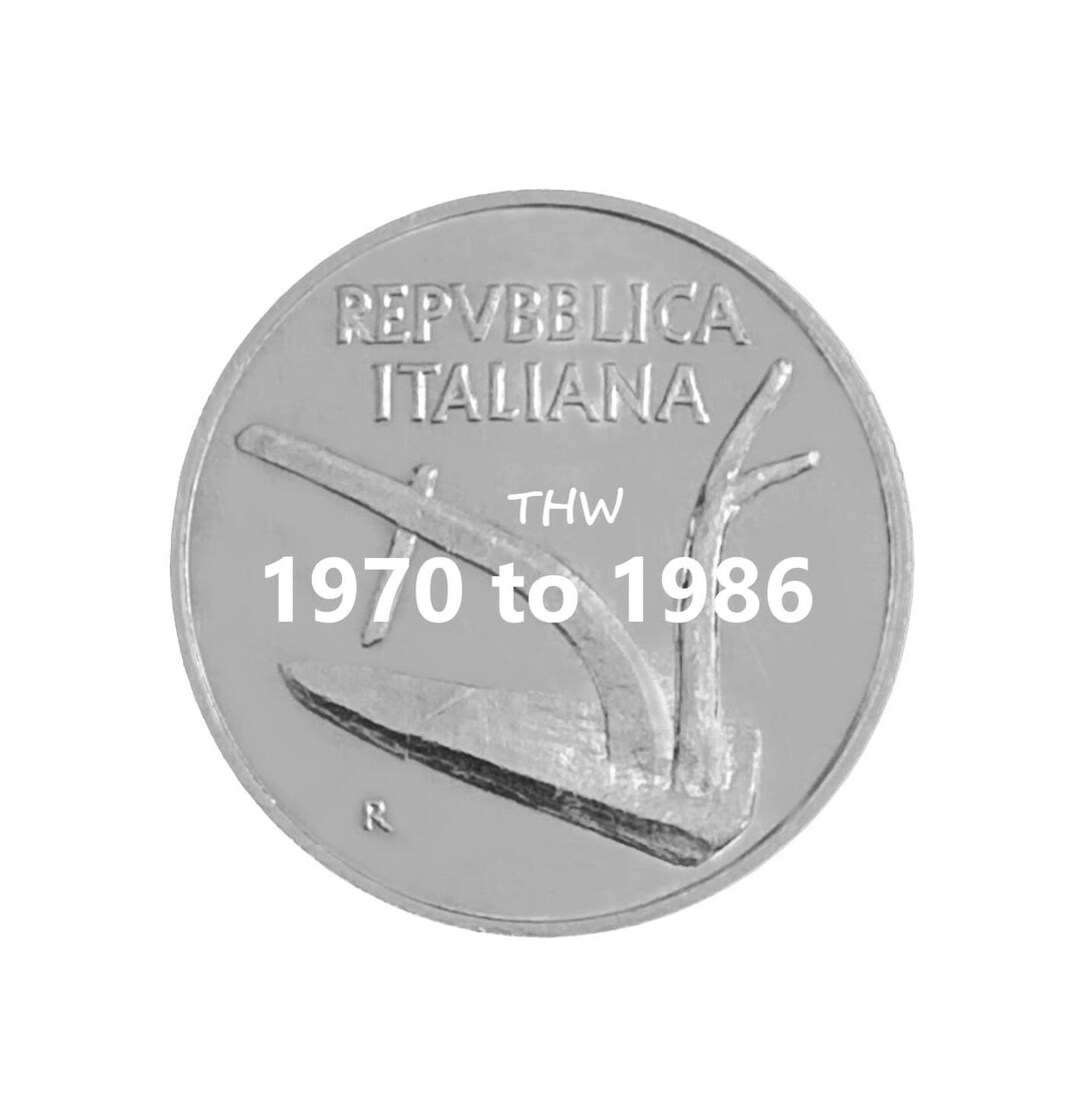 L.10 Italian Coin - 10 Lire - 1970 TO 1986 - Select Year(s) / Quantity ...