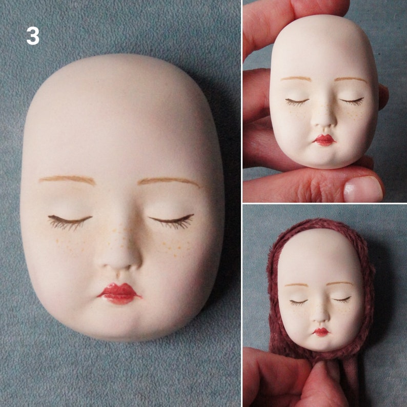 Doll Faces for Making a Teddy Doll, Parts of Doll, Face for Dolls ...