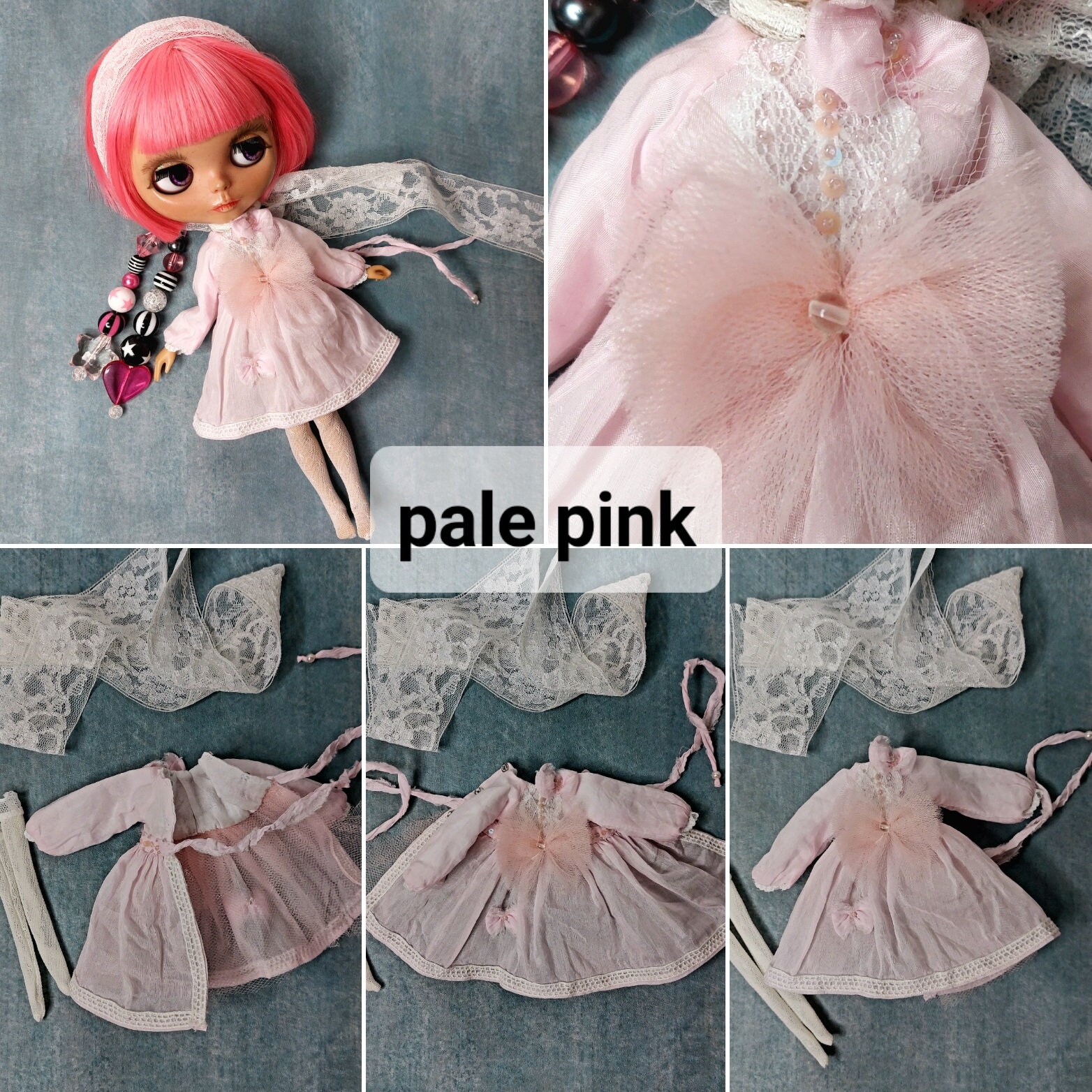 Vintage Style Silk Dresses for Blythe Doll, Sets of Clothes for Dolls ...