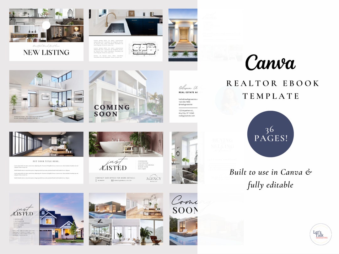 Real Estate Template | Canva Template | Realtor Marketing Template ...