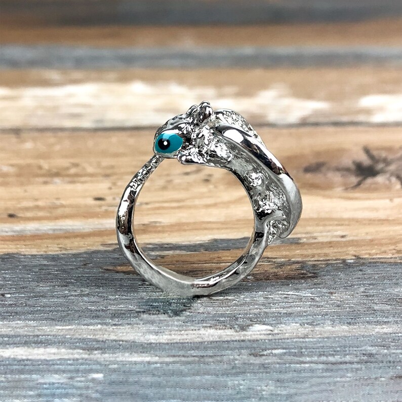 Toothless Dragon Ring & Silver Fury Cute Dragon Rings, Couple Ring ...