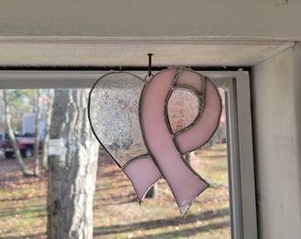 Stained Glass Cancer Ribbon - Etsy