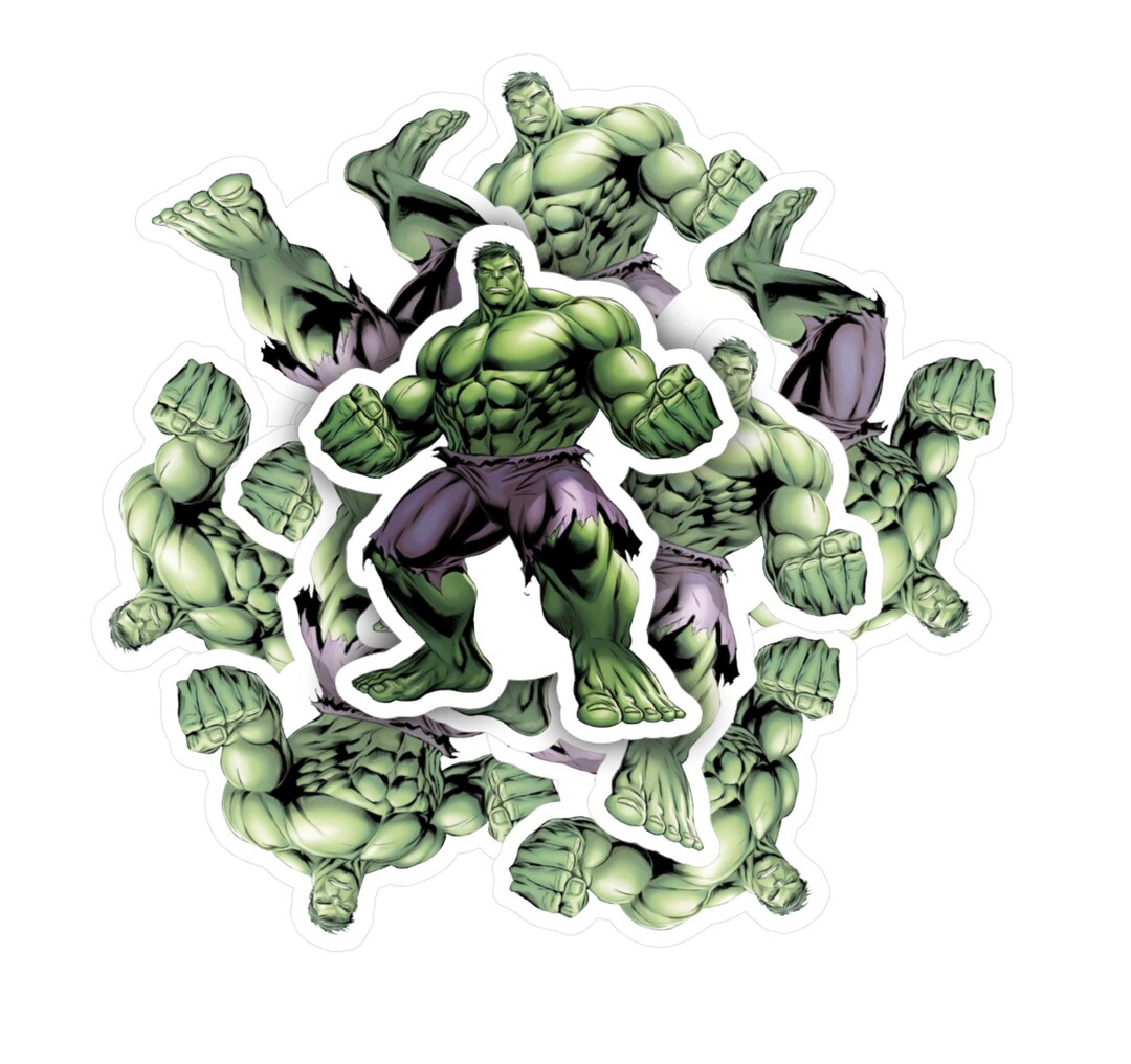 Hulk Avengers Vinyl Sticker Iron Dude Water Bottle, Car, Laptop ...