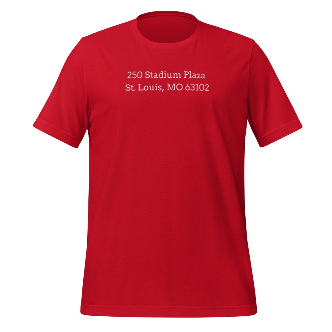 Vintage Busch Memorial Stadium Address T-shirt St. Louis Baseball - Etsy