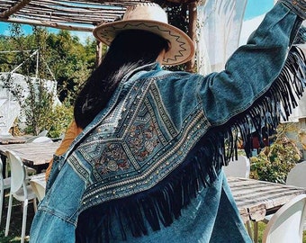 Jean Jacket Tassel - Etsy