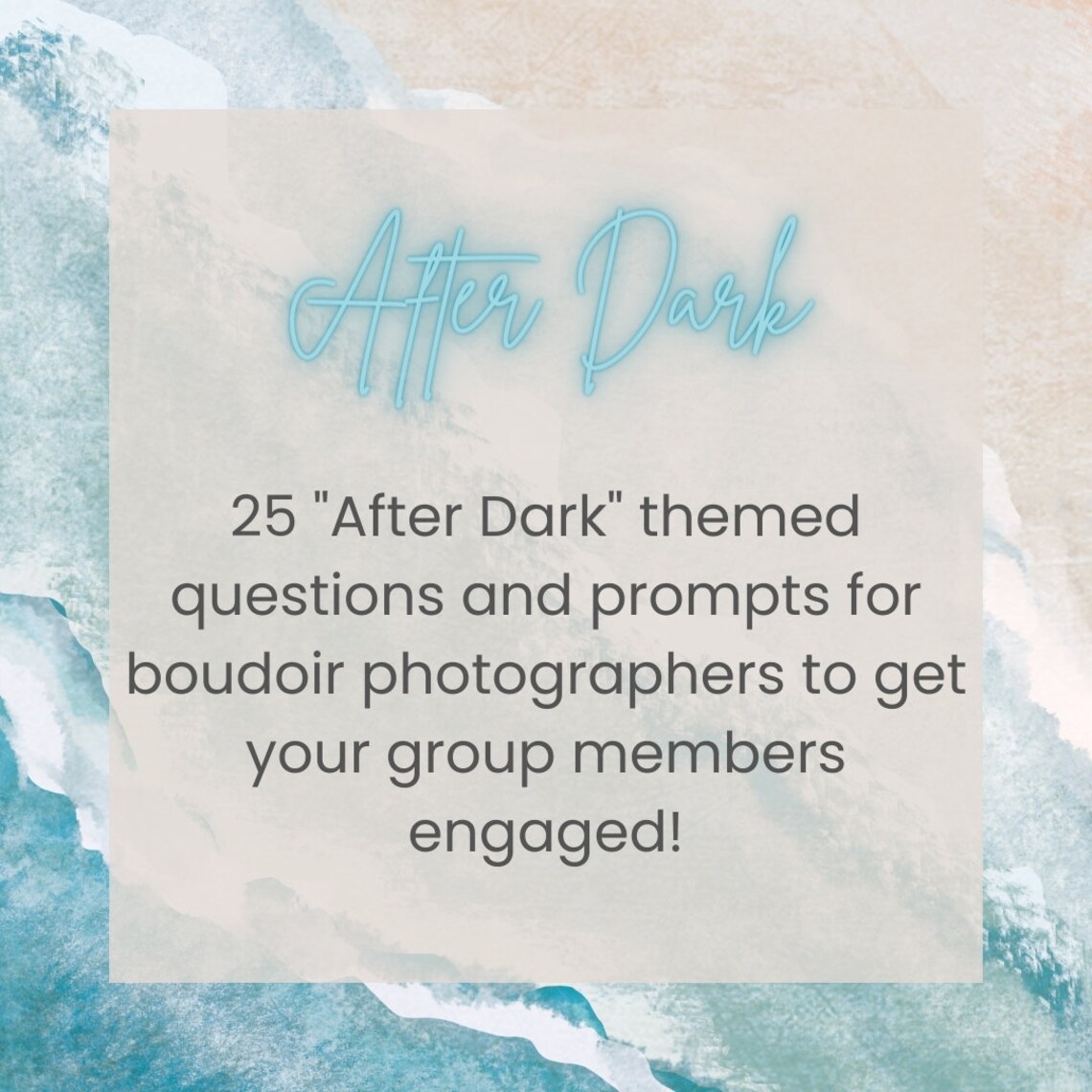 Set 1 - Ocean 25 After Dark Social Media Content Graphics | Posts for ...