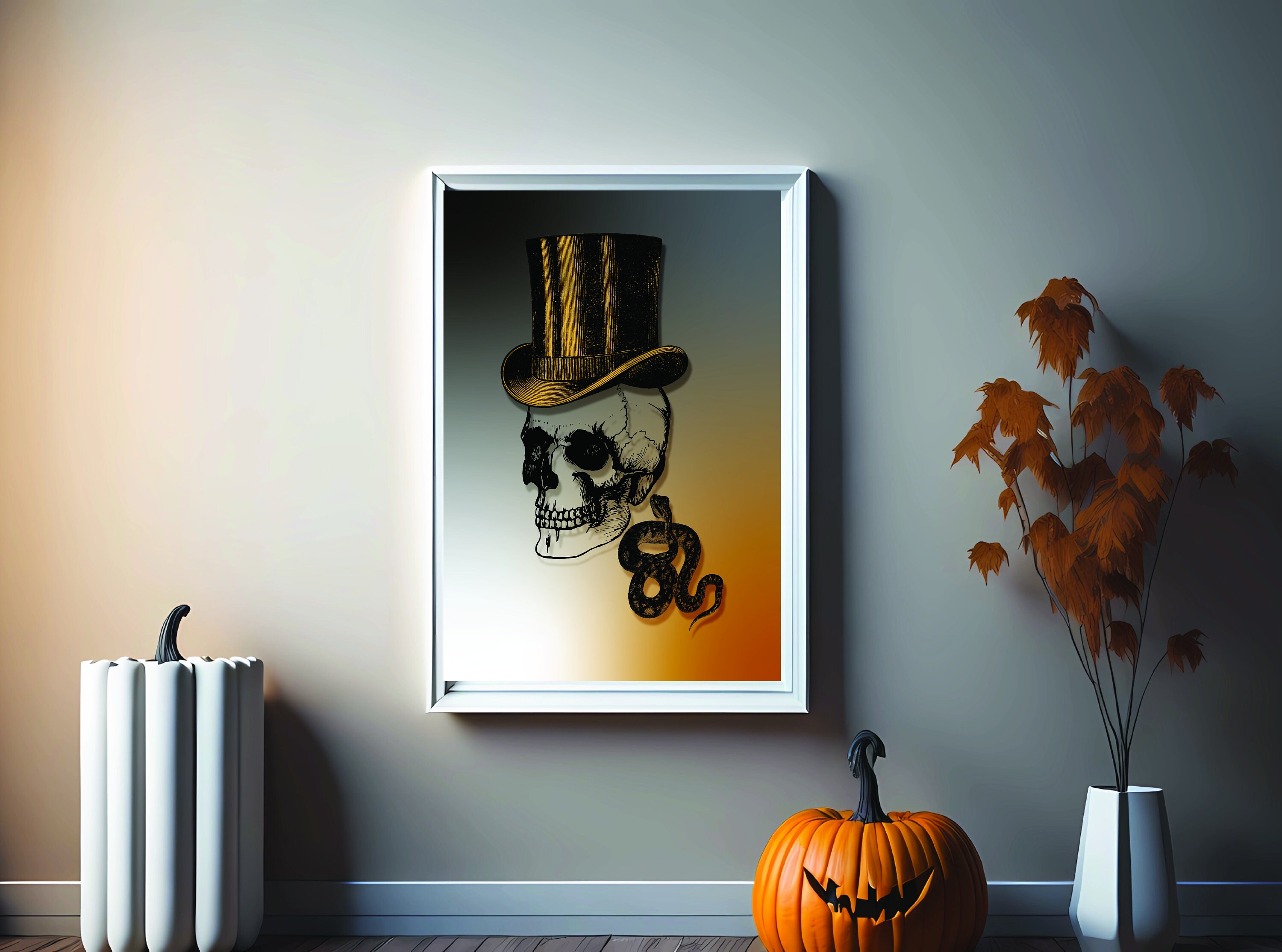 Printable Halloween Wall Art, Spooky Season Wall Decor, Digital ...