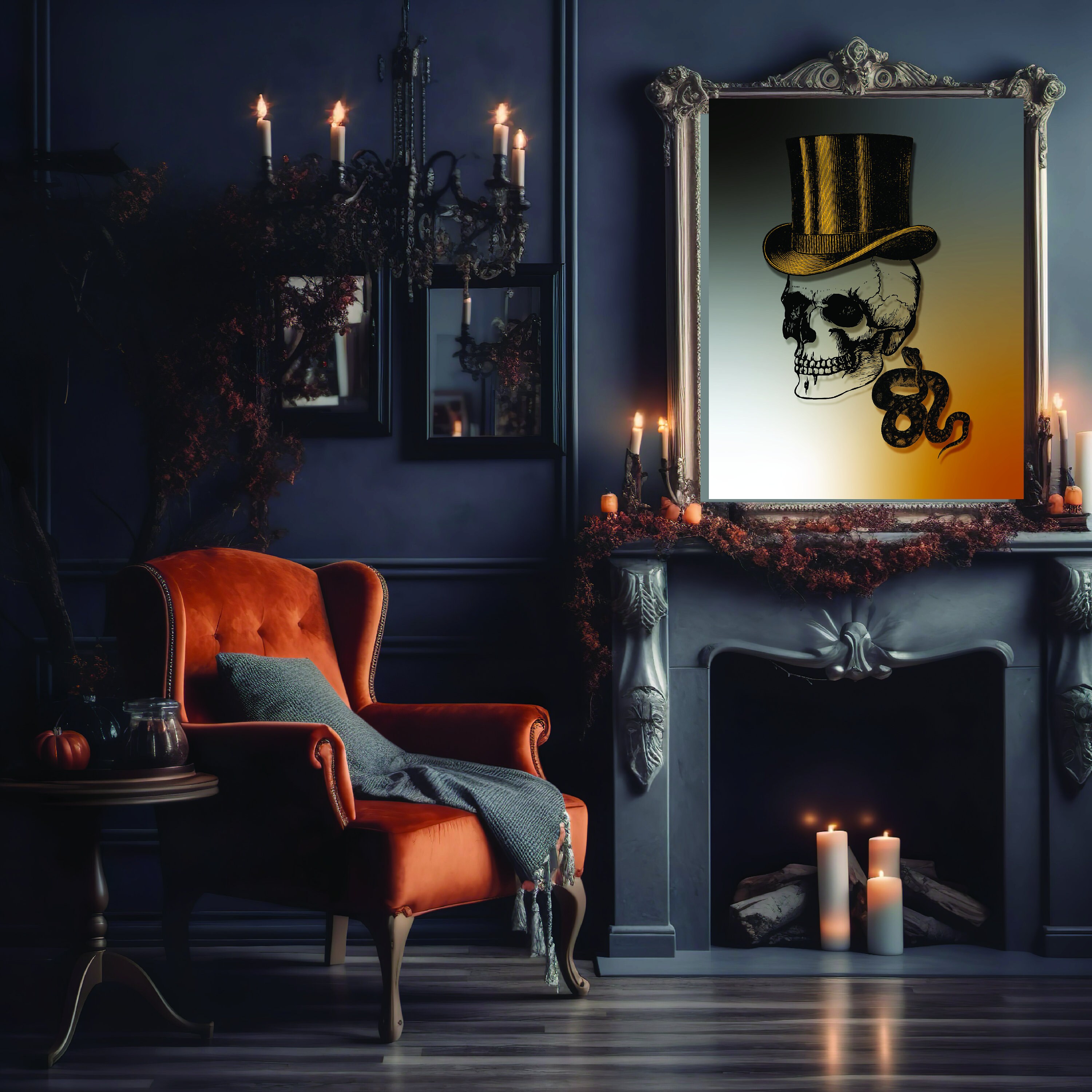 Printable Halloween Wall Art, Spooky Season Wall Decor, Digital ...