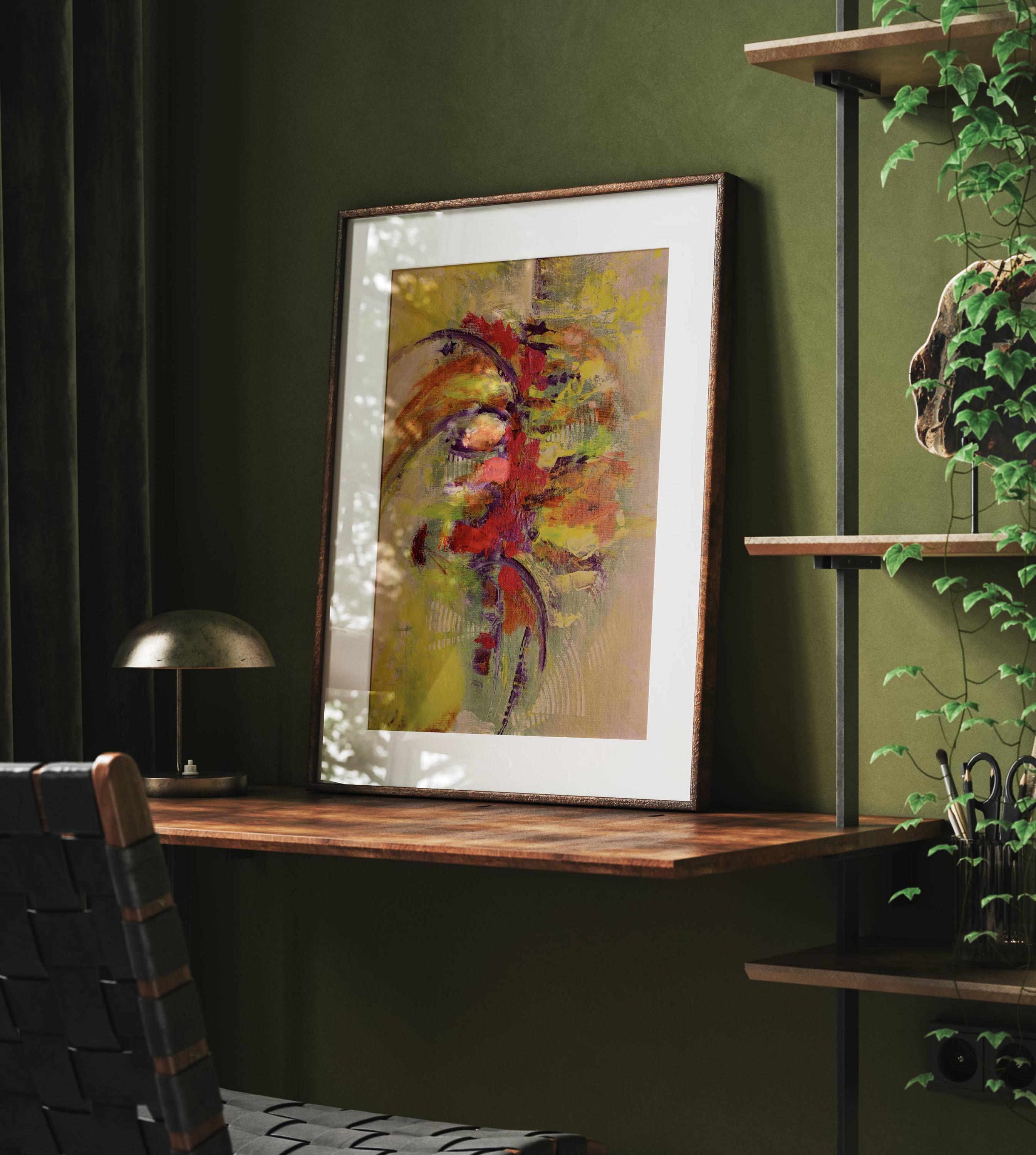 Abstract Mask Vertical Acrylic Printable Download - Etsy