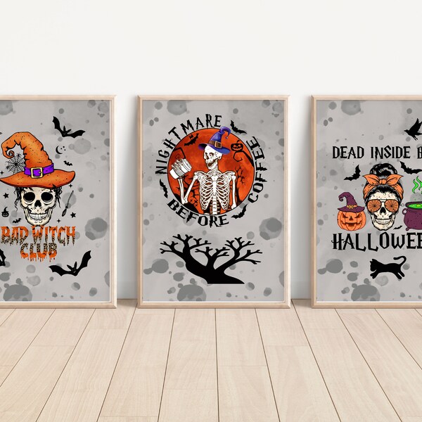 Halloween Printable Art, Digital Download, Halloween Printable ...
