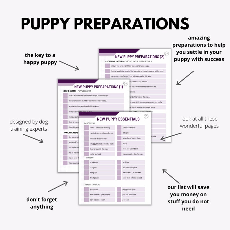The Ultimate New Puppy Pack, Puppy Training Planner Bundle, Everything ...
