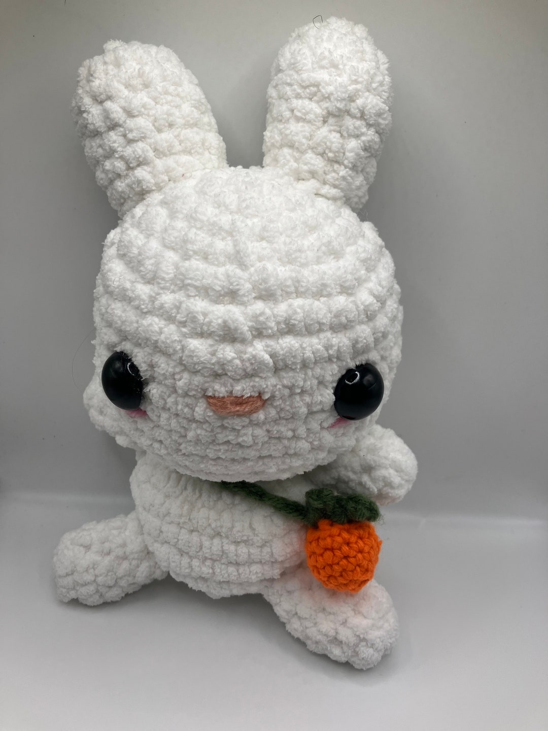 Cutest Bunny Plushie. With Carrot Bag - Etsy