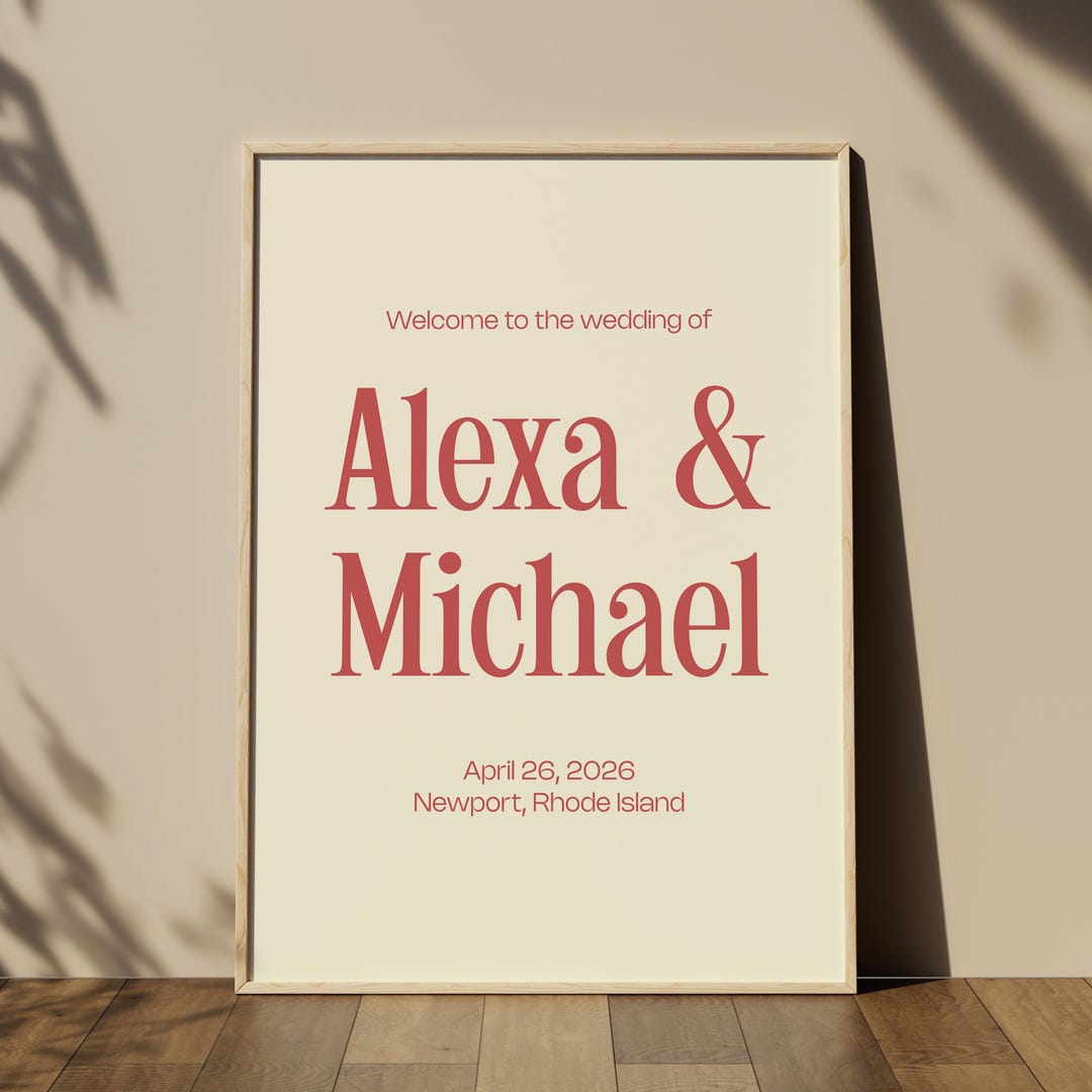 Modern Retro Welcome Sign Template, Bold Modern Vintage Editorial ...
