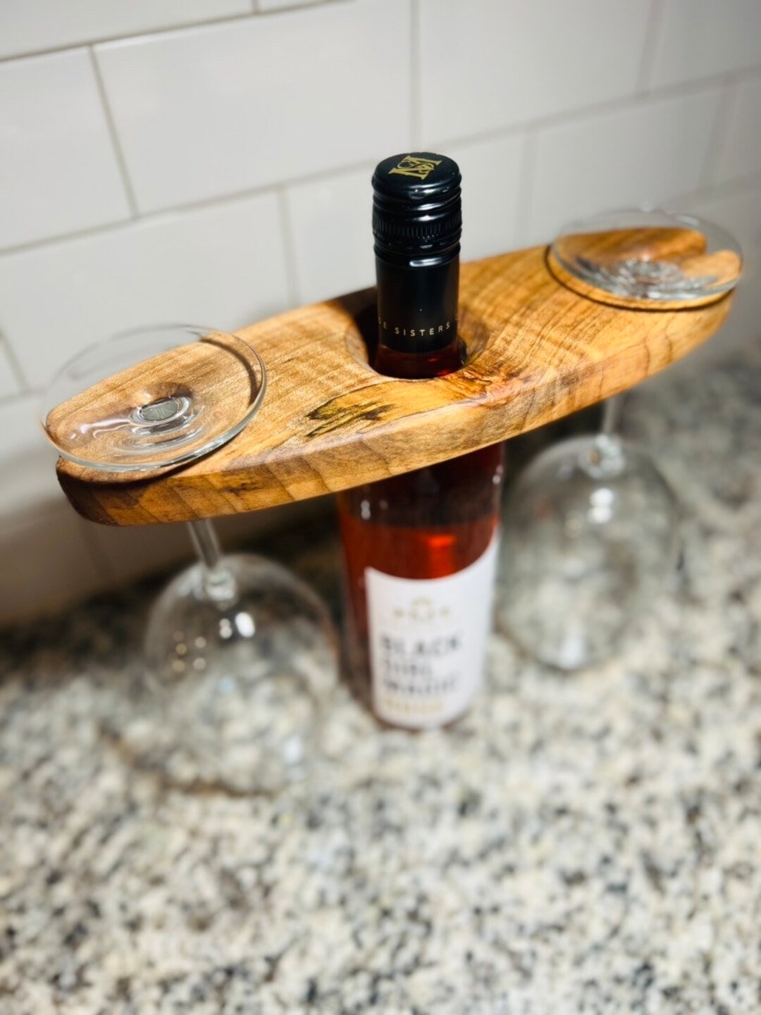 Wine Caddy Personalized Wine Caddy Wood Wine Caddy - Etsy