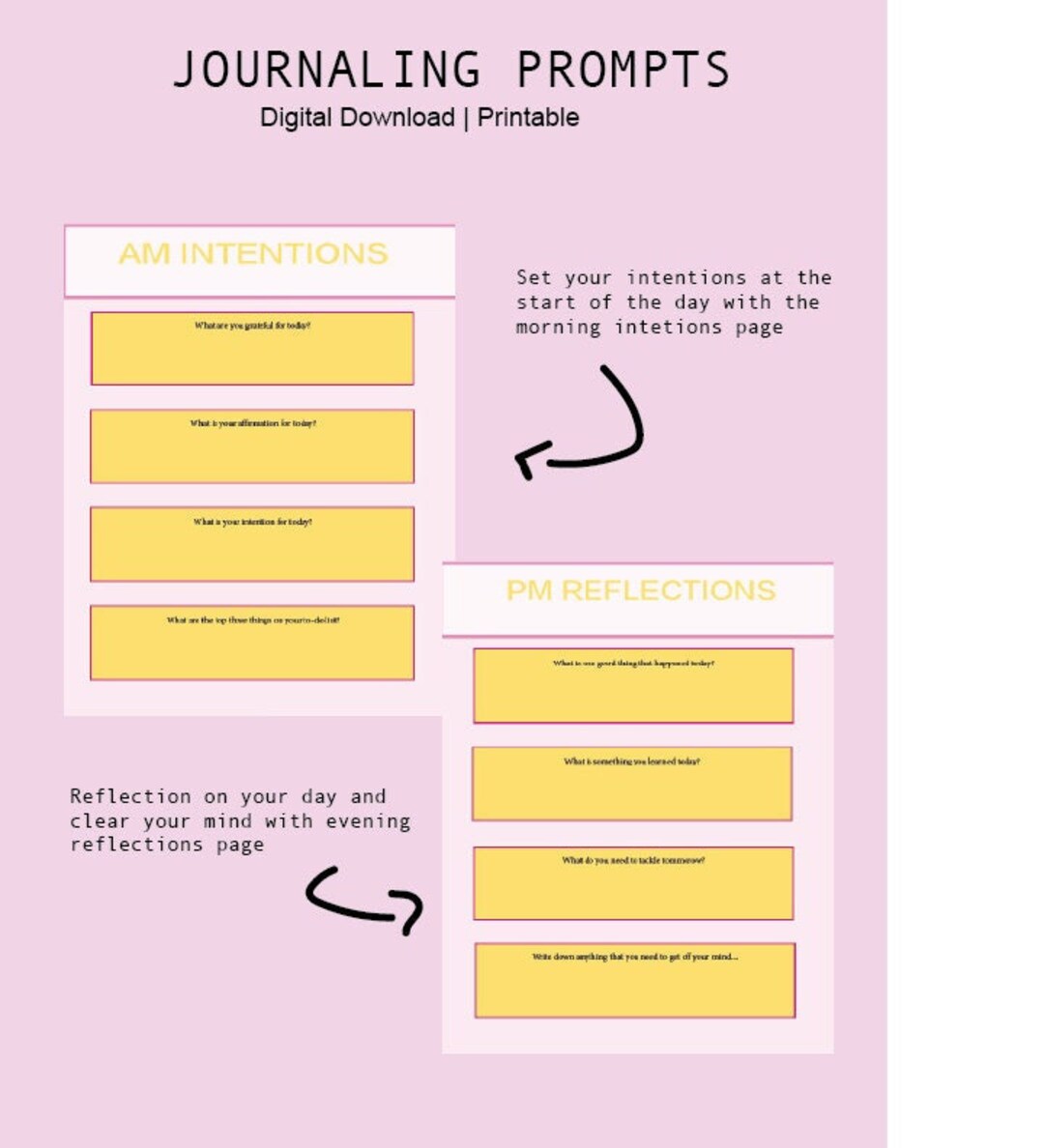 Digital Journal Prompts, Digital Journal, Reflection, To-do List ...