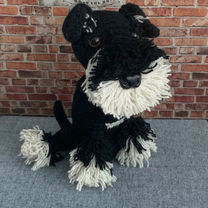 Schnauzer Dog Amigurumi Crochet Pattern PDF File Format - Etsy