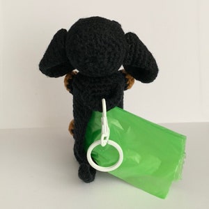 Two-tone Dachshund Dog Poop Bag Dispenser Crochet Pattern, PDF File ...