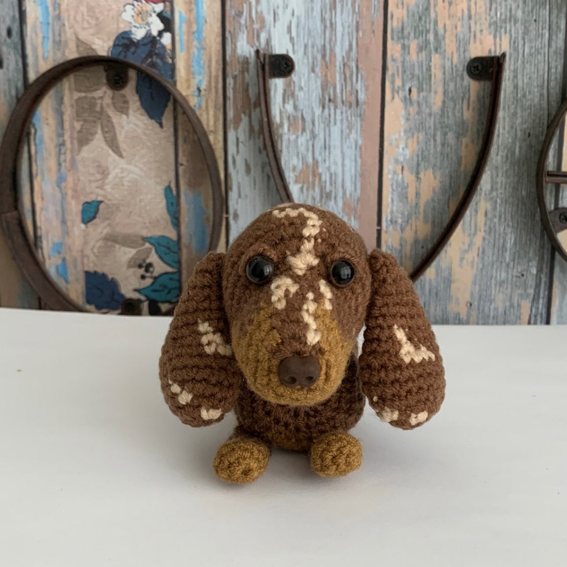 Dapple Dachshund Dog Amigurumi Crochet Pattern, PDF File Format ...