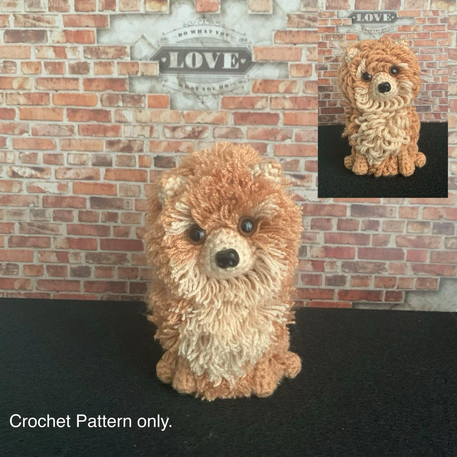 Pomeranian Dog Amigurumi Crochet Pattern, Sitting, PDF File Format - Etsy