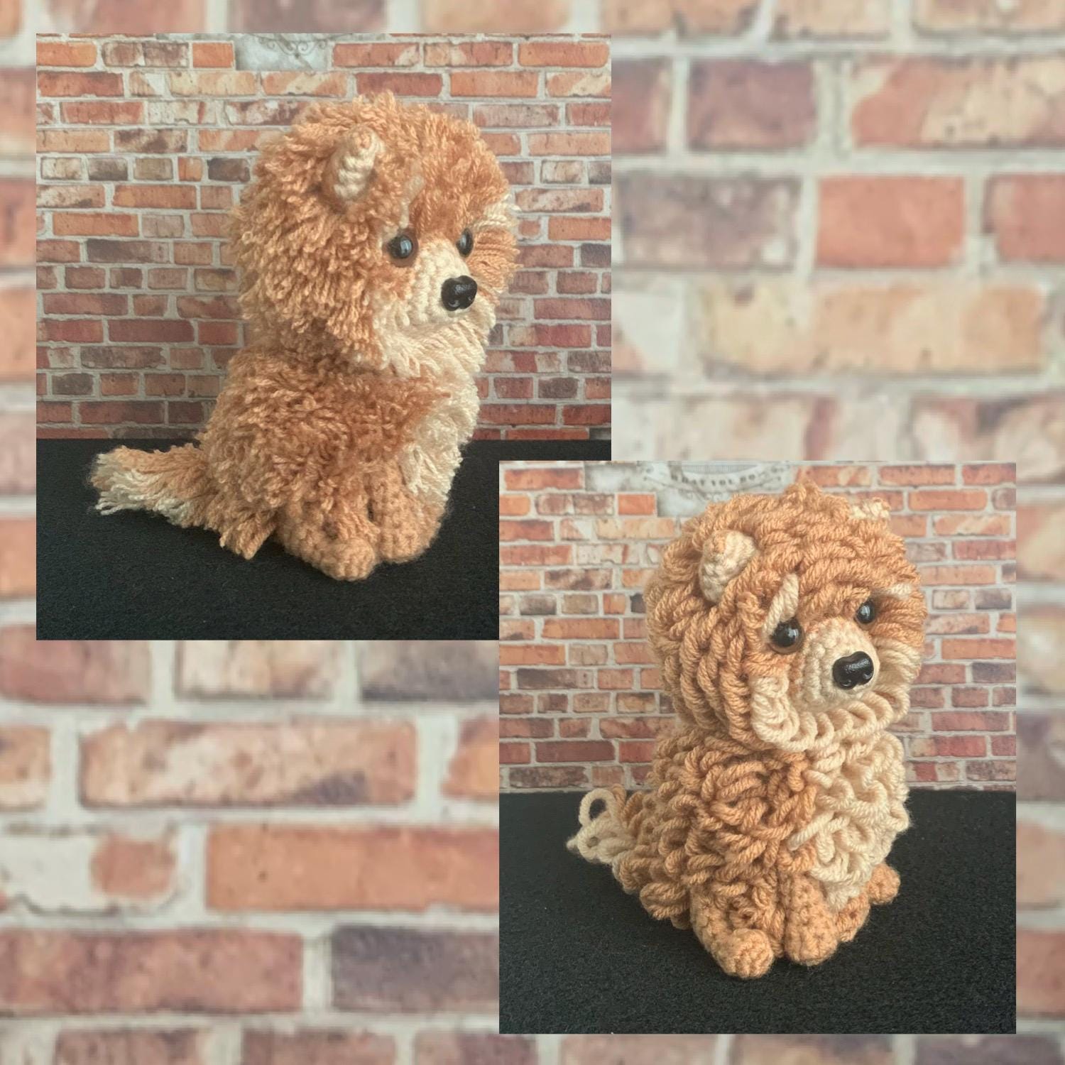 Pomeranian Dog Amigurumi Crochet Pattern, Sitting, PDF File Format - Etsy