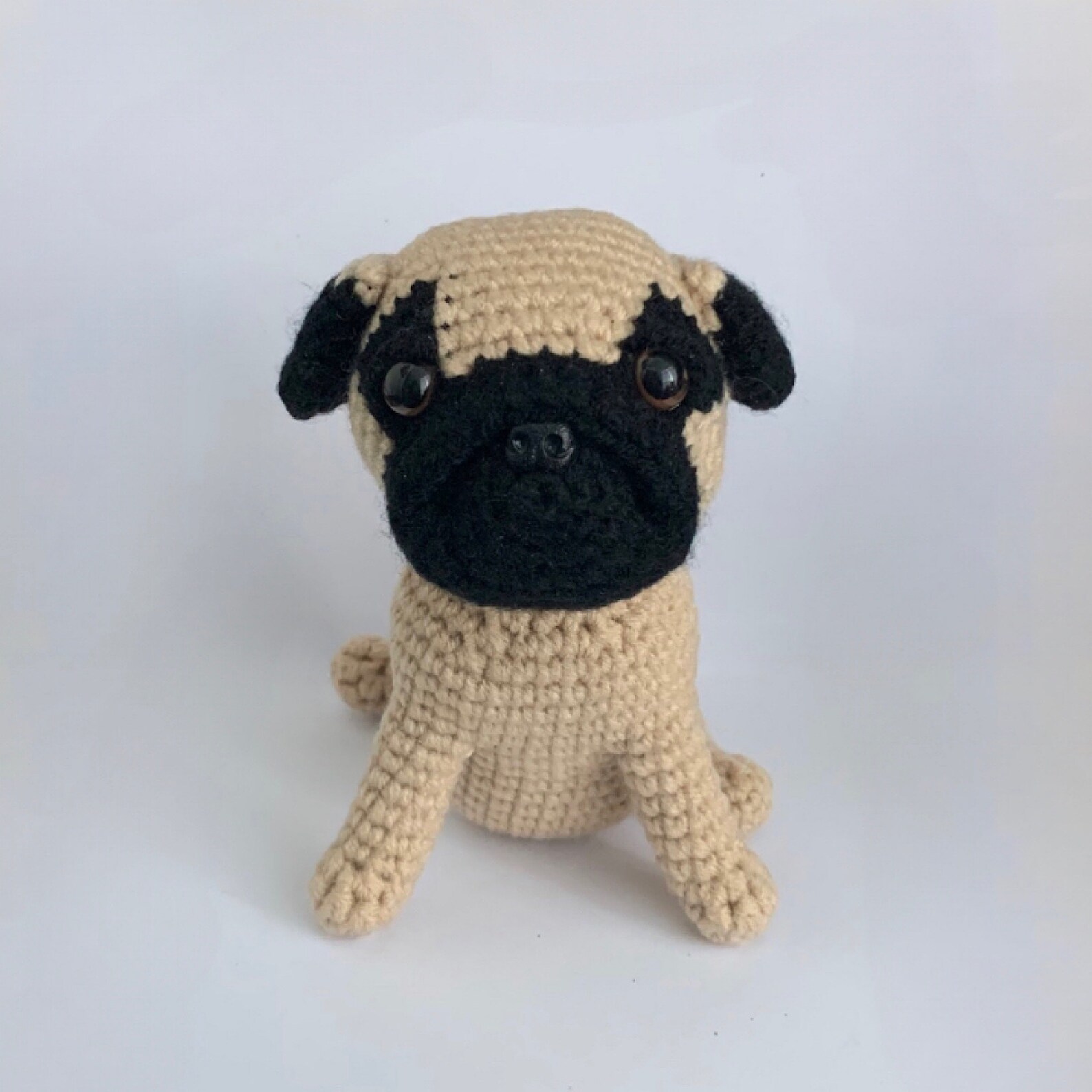 Pug Dog Amigurumi Crochet Pattern, PDF File Format (english) - Etsy