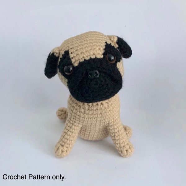 Crochet Pug - Etsy