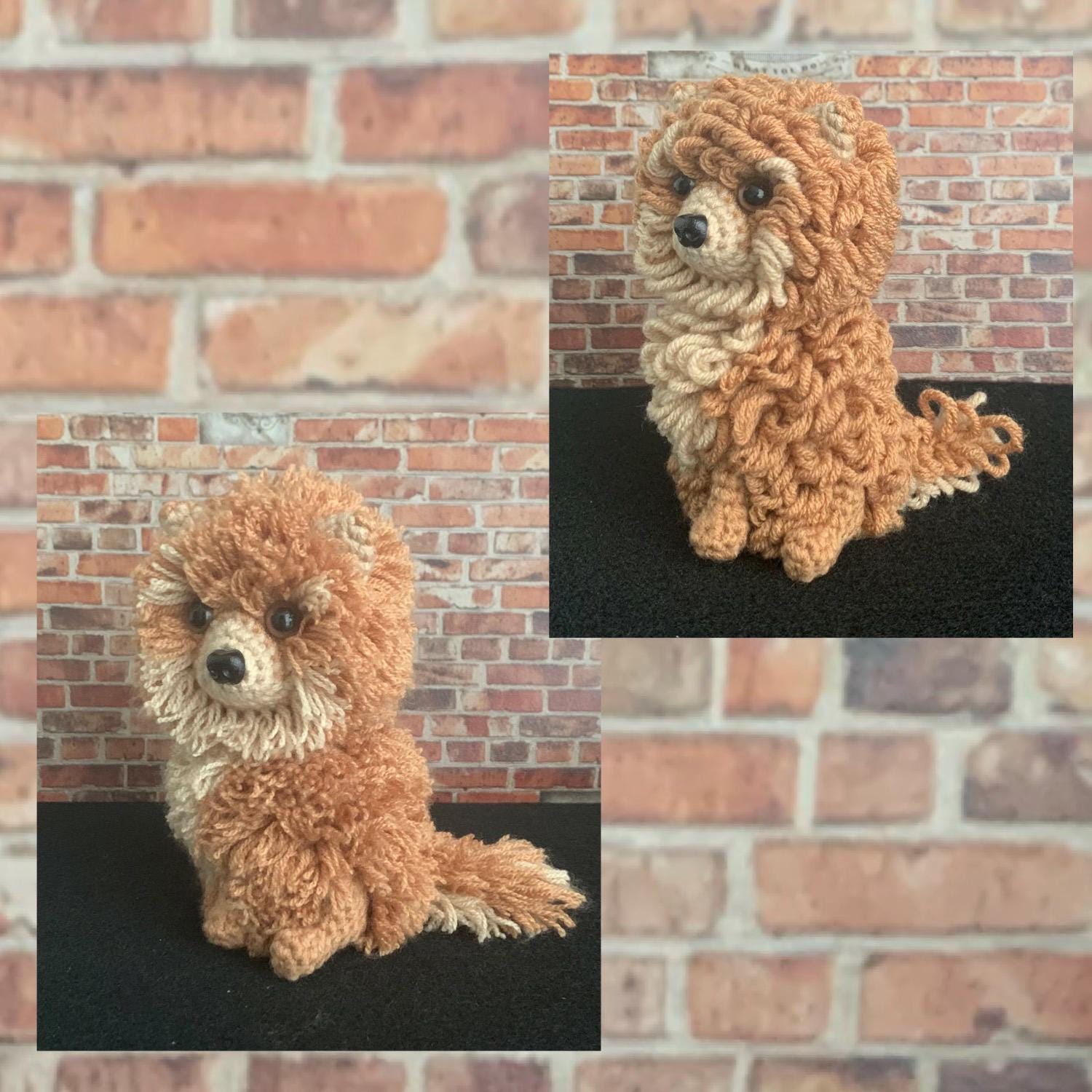 Pomeranian Dog Amigurumi Crochet Pattern, Sitting, PDF File Format - Etsy