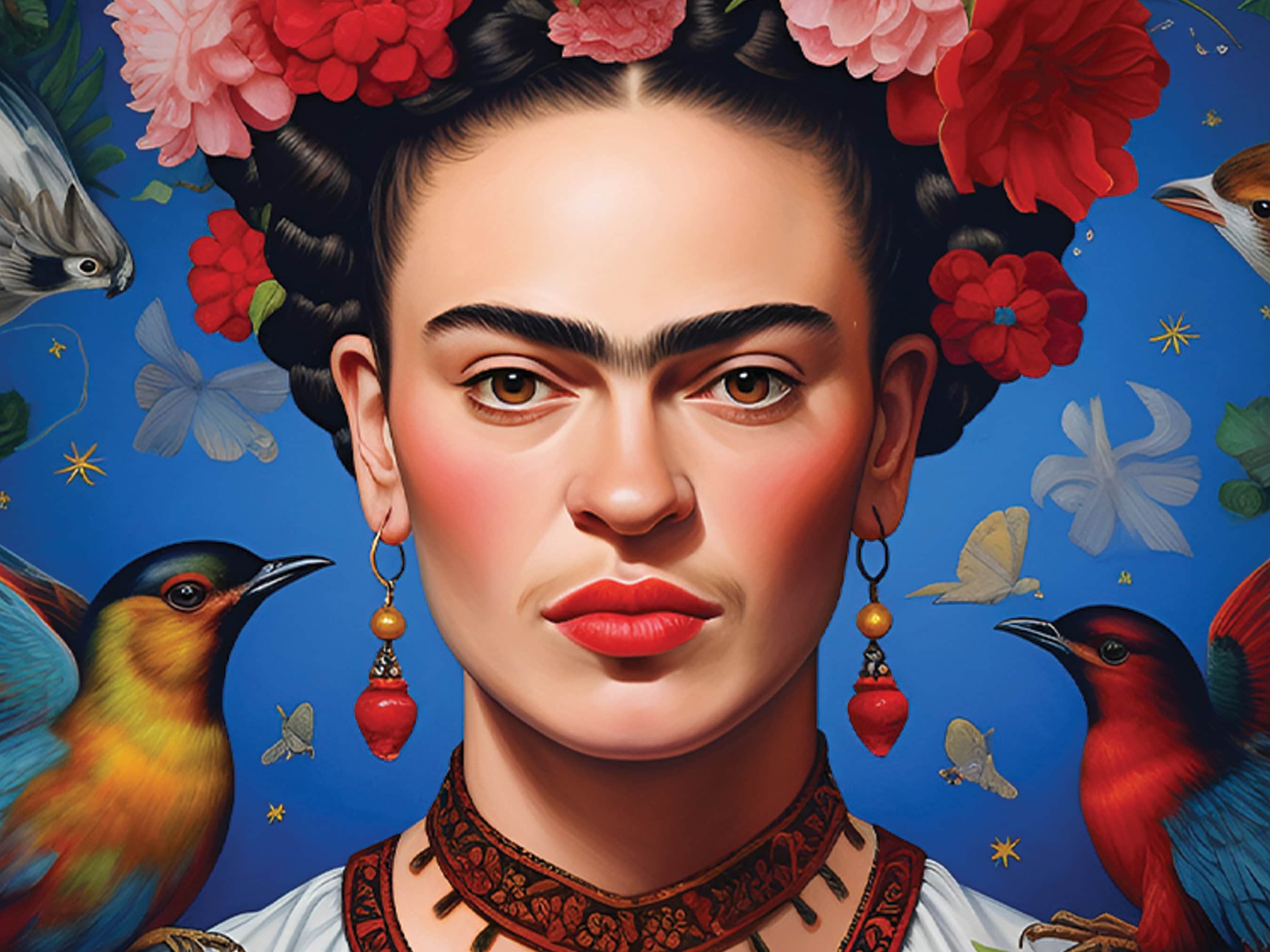 Frida Kahlo Portrait Print, Digital Download, Frida Kahlo Self-portrait ...