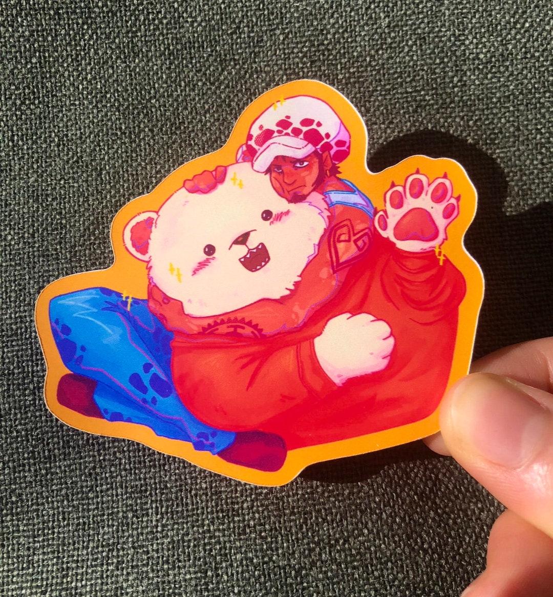 Trafalgar Law and Bepo Sticker Die Cut - Etsy