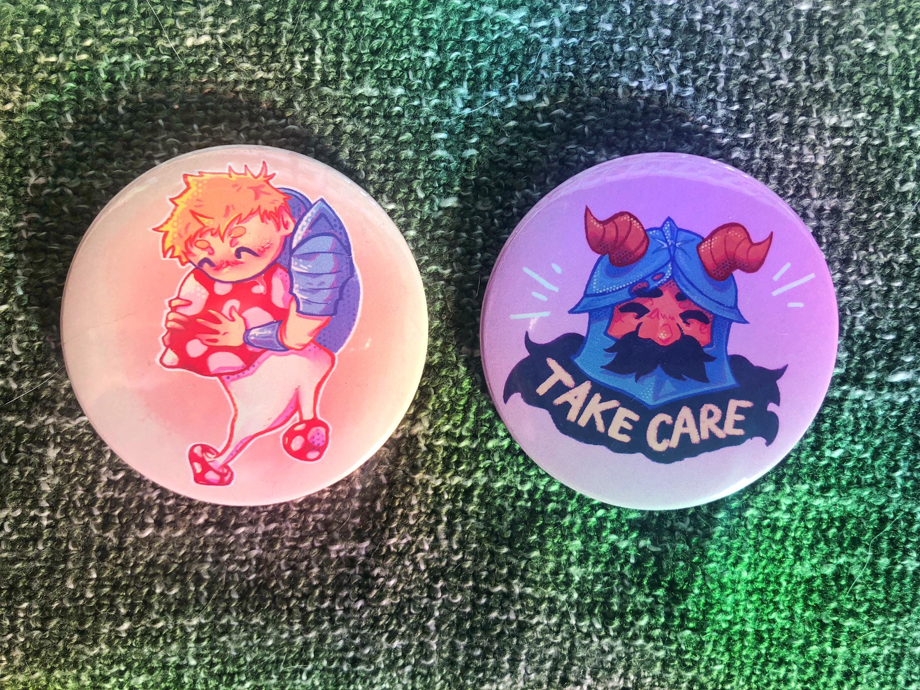 Dunmeshi Stickers, Button Badges and Magnets - Laios and Senshi ...