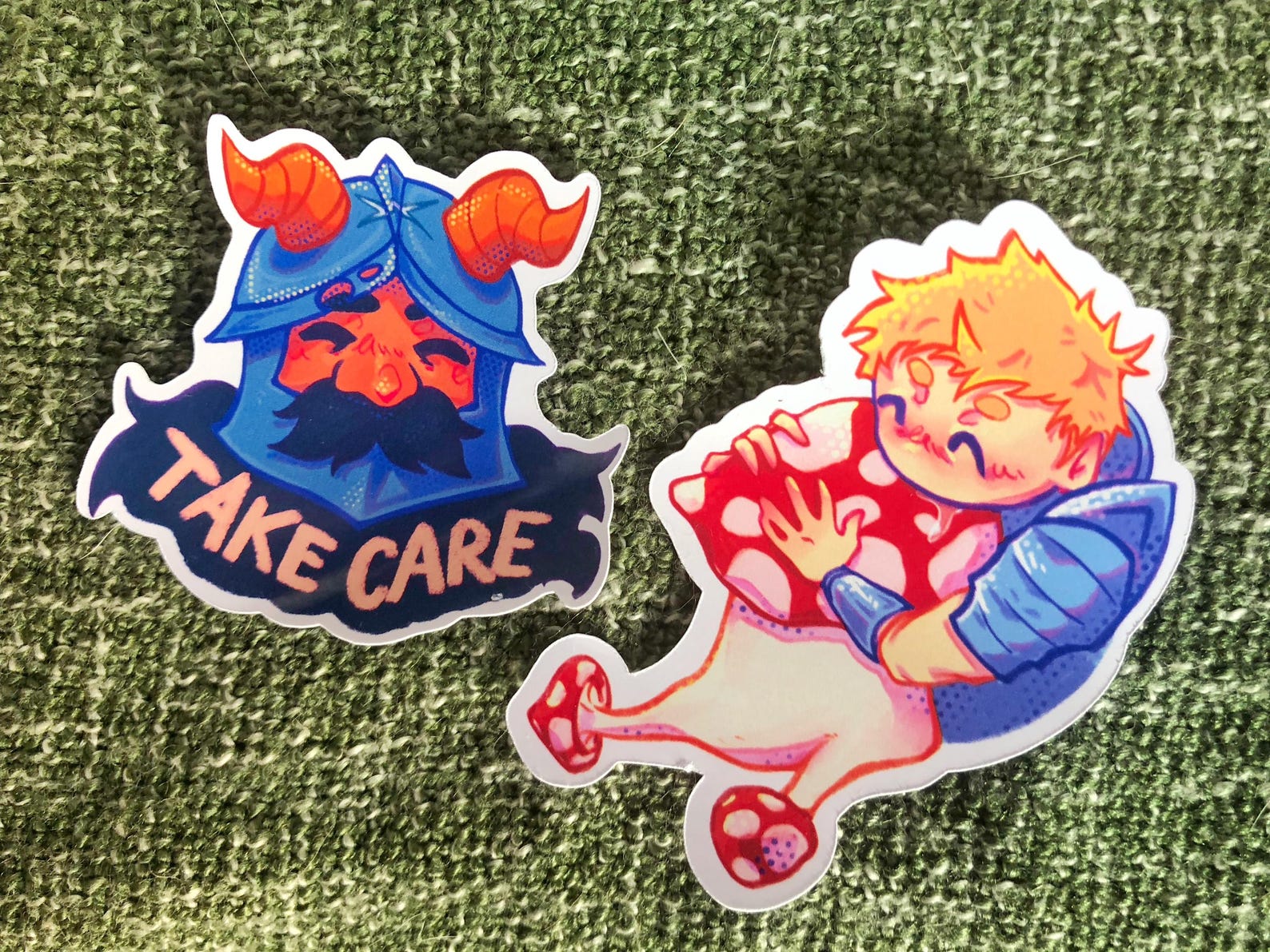 Dunmeshi Stickers, Button Badges and Magnets - Laios and Senshi ...