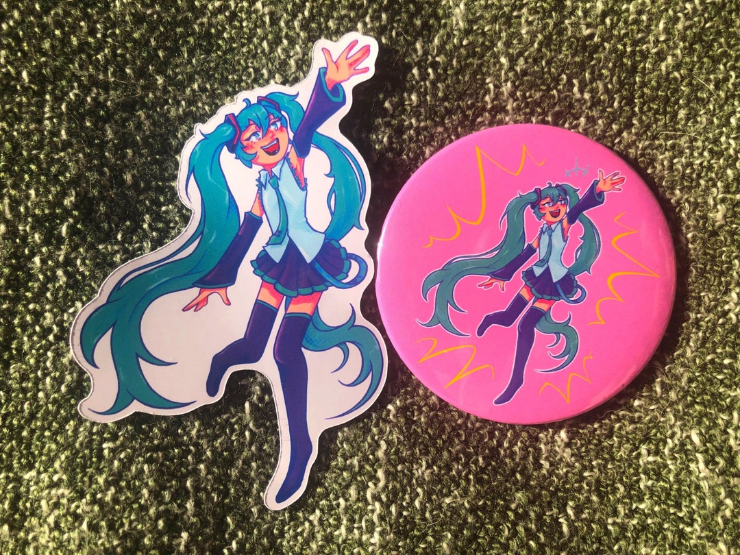 Hatsune Miku Stickers Button Badges Magnets Large 59mm∅ Etsy