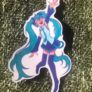 Hatsune Miku - Stickers, Button Badges, Magnets Large - 59mm∅ - Etsy