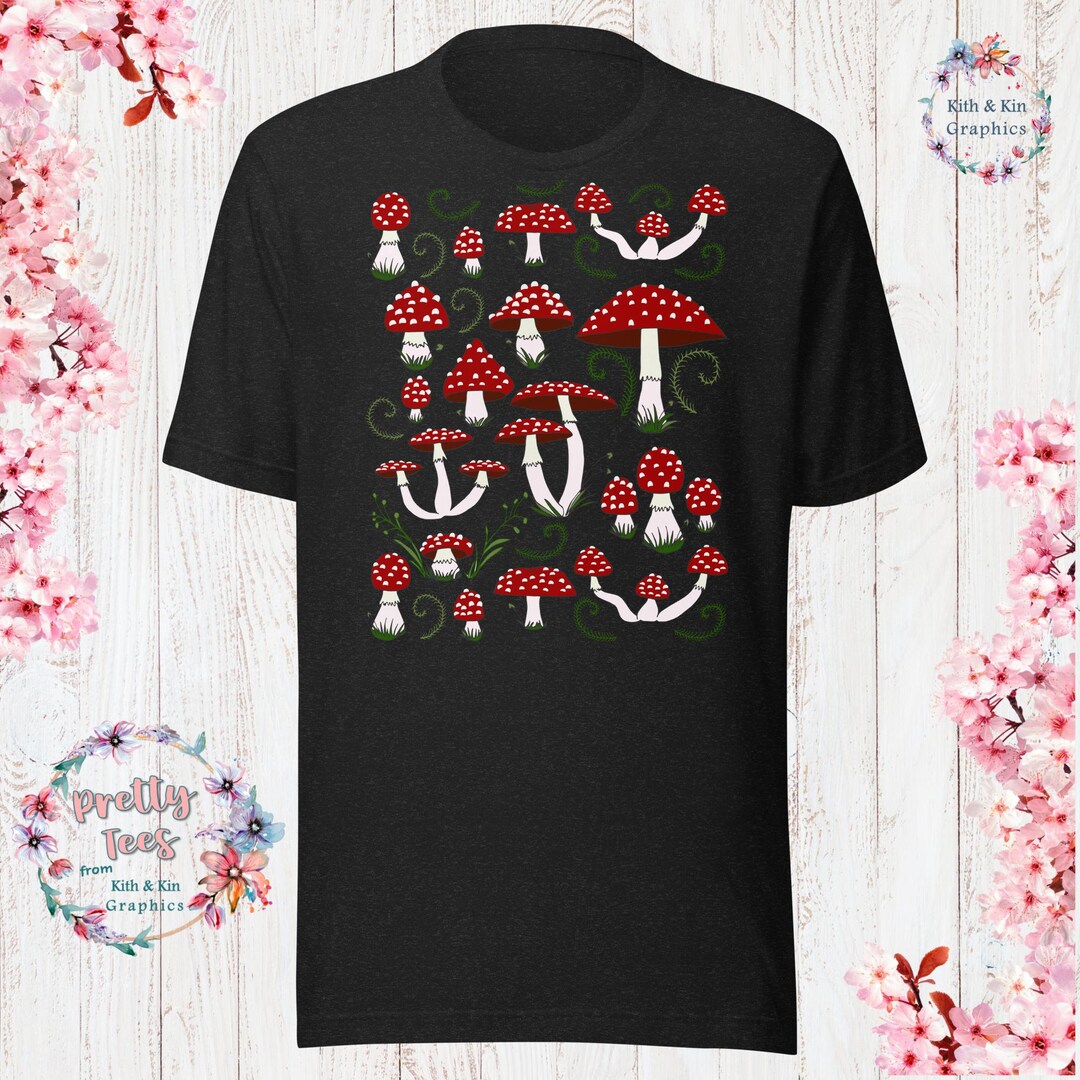 Mushroom Cottage Core Tee Mushroom Clothes Mushroom Shirt Goblincore ...