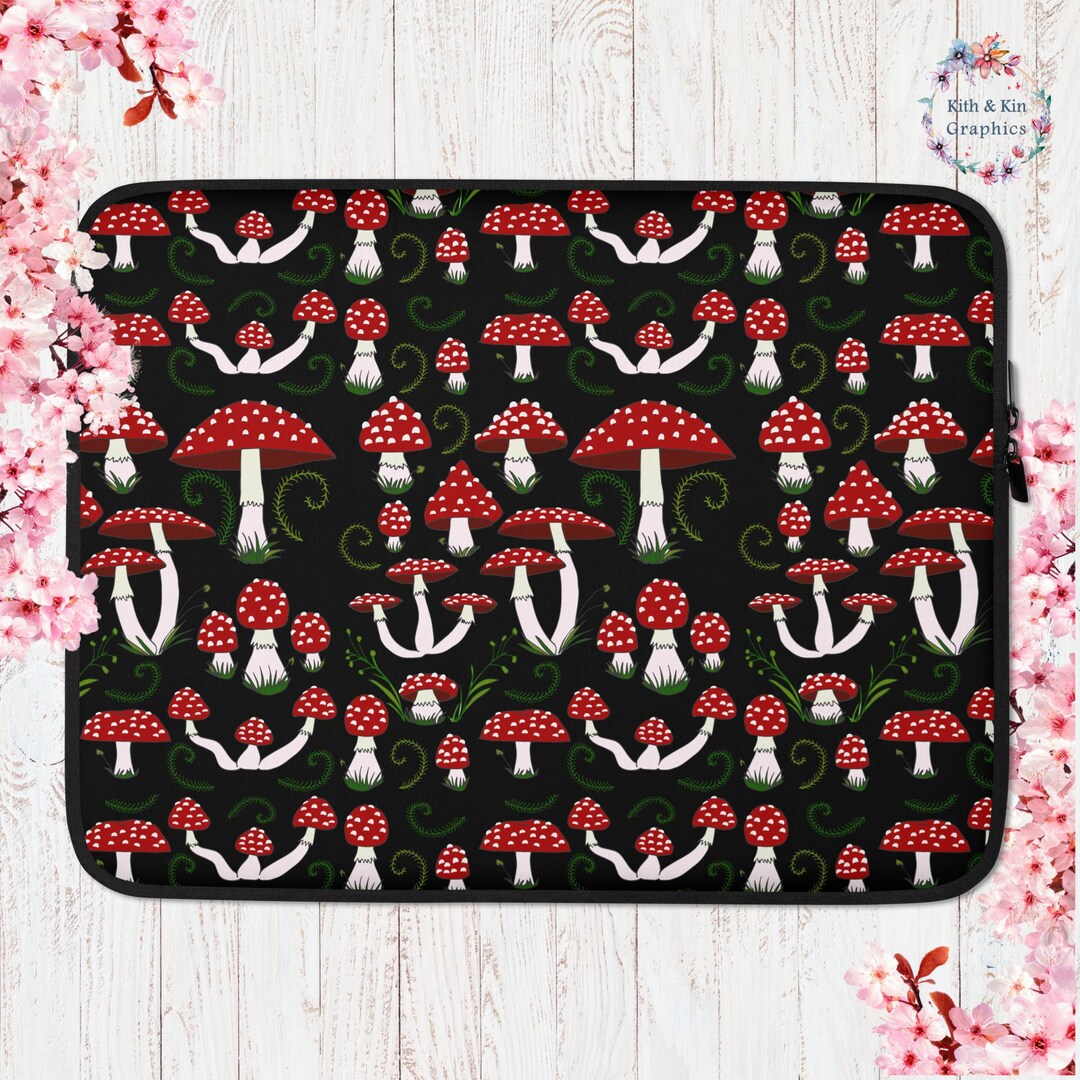 Mushroom Cottage Core Laptop Sleeve Case Mushroom Accessories Mushroom ...