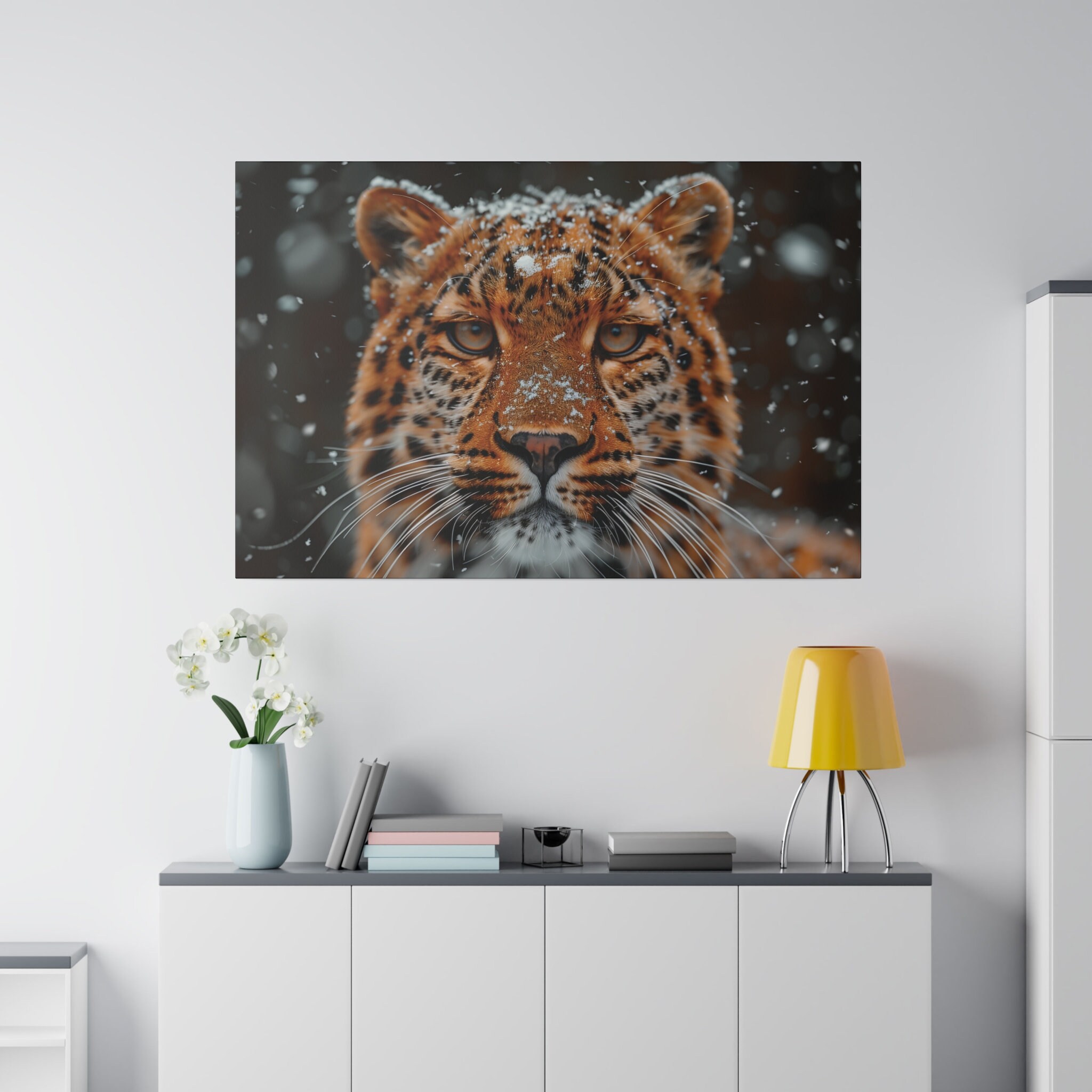 Bigger-than-life Animal Portrait: the Amur Leopard Wall Art Wall Decor ...