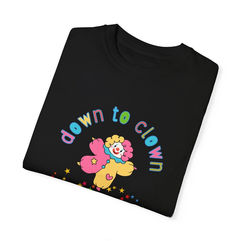 Down to Clown Weirdcore Kidcore Clothes Clowncore Clothing Emo Shirt ...