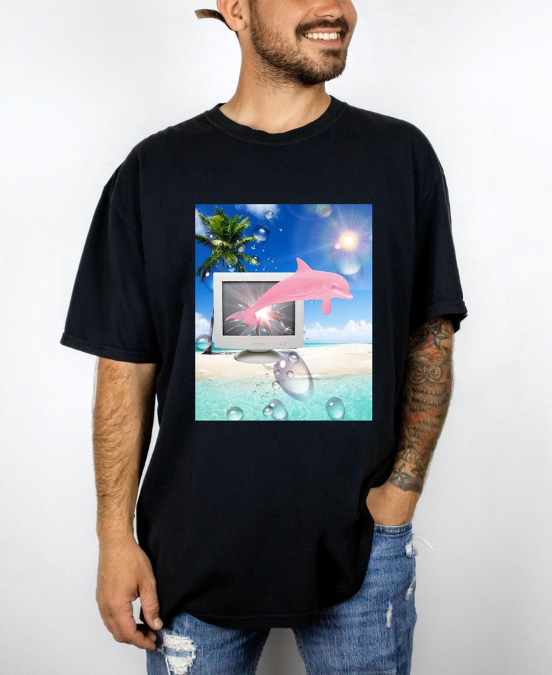 Frutiger Aero Y2k Shirt Techwear Weirdcore Vaporwave Cyberpunk Shirt ...