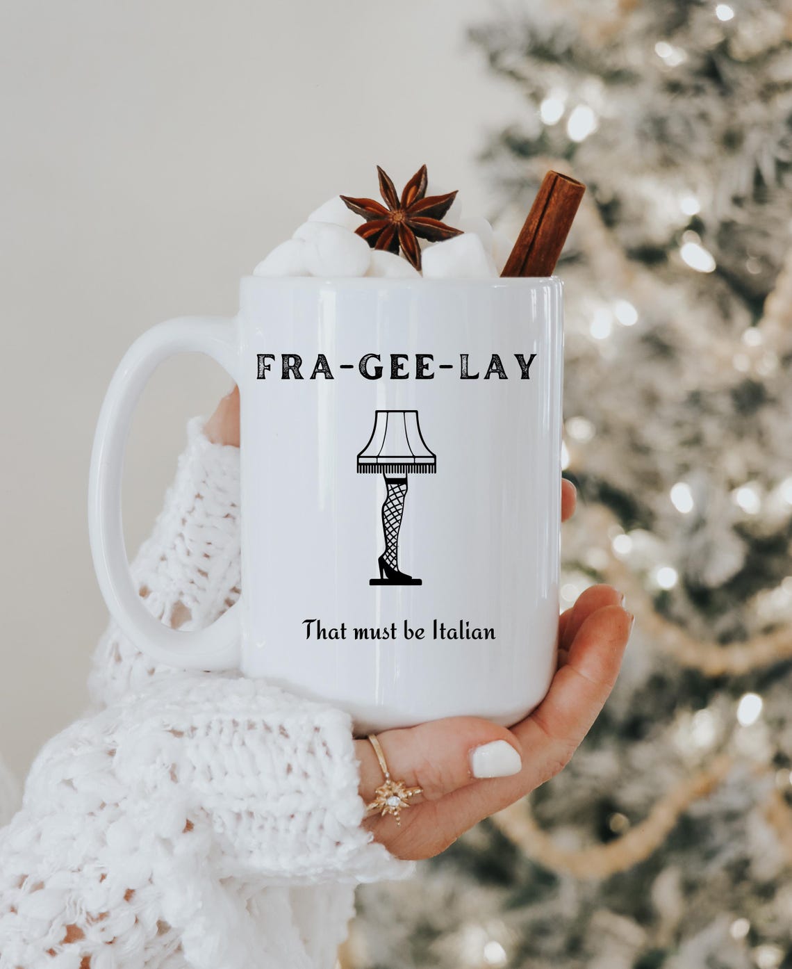 A Christmas Story Leg Lamp Coffee Mug Fra Gee Lay Ralphie Movie Lover ...