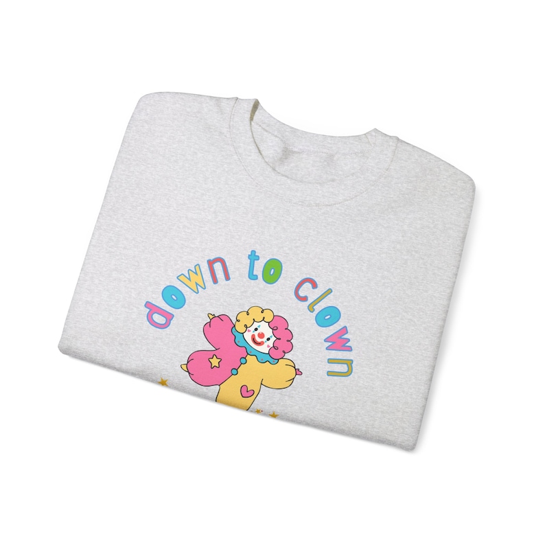 Down to Clown Sweatshirt Weirdcore Kidcore Clothes Clowncore Clothing ...