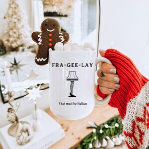 A Christmas Story Leg Lamp Coffee Mug Fra Gee Lay Ralphie Movie Lover ...