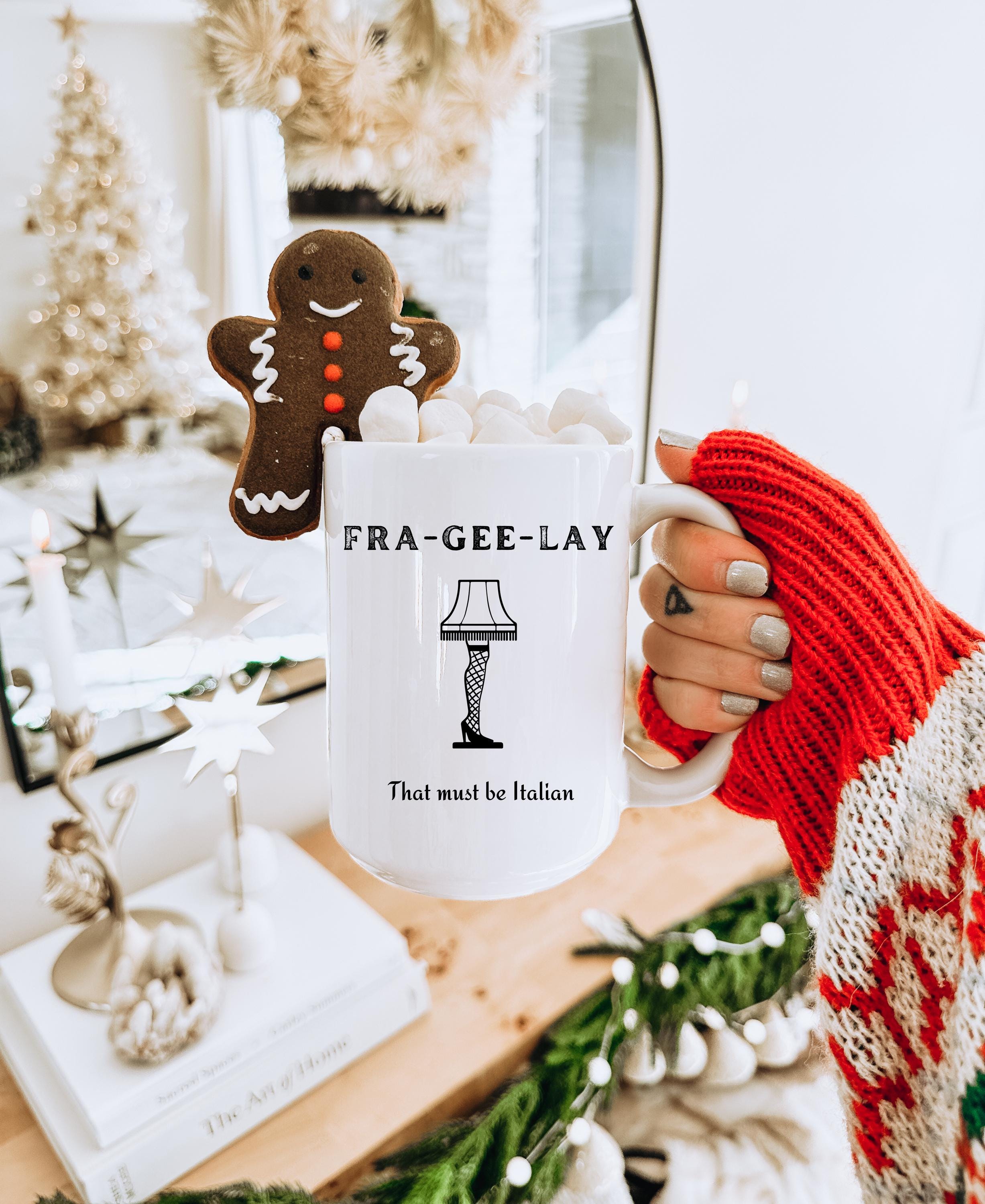 A Christmas Story Leg Lamp Coffee Mug Fra Gee Lay Ralphie Movie Lover ...