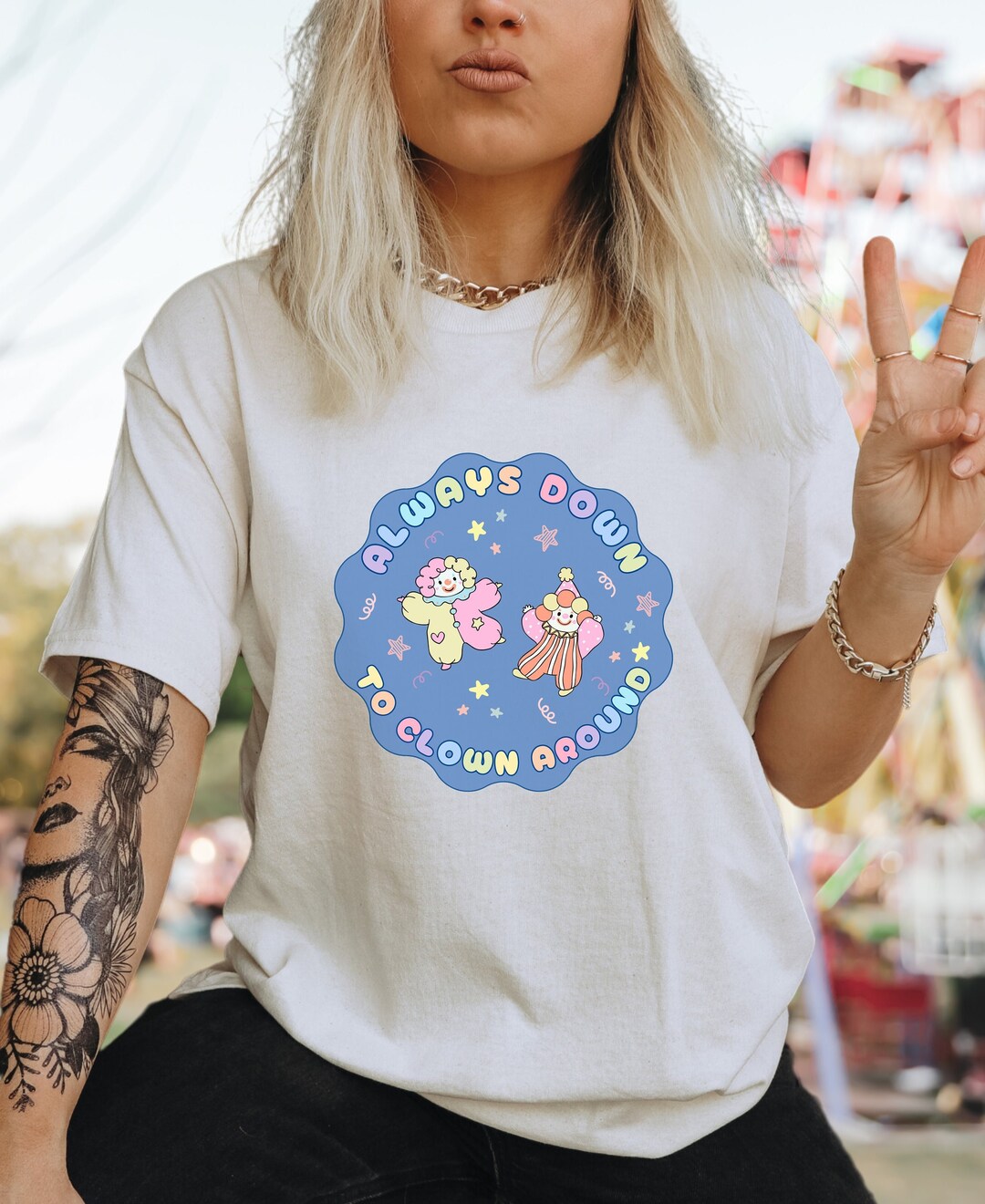 Clowncore Shirt Weirdcore Kidcore Clothes Clowncore Clothing Emo Shirt ...