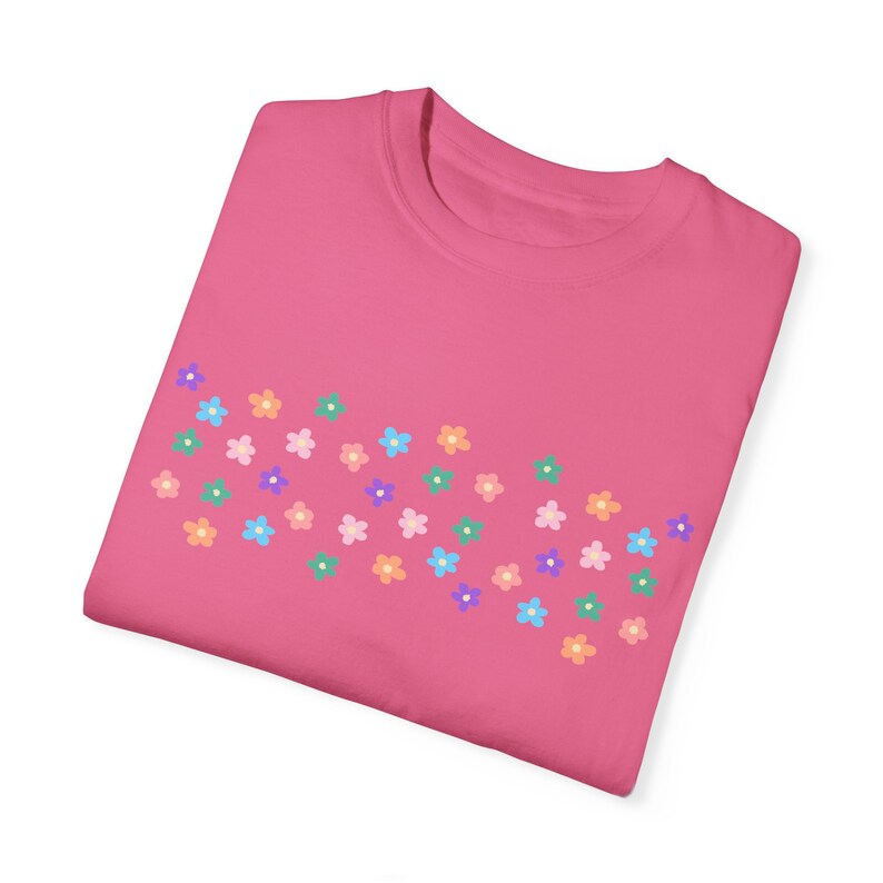 Retro Flowers Weirdcore Kidcore Clothes Clowncore Clothing Emo Shirt ...
