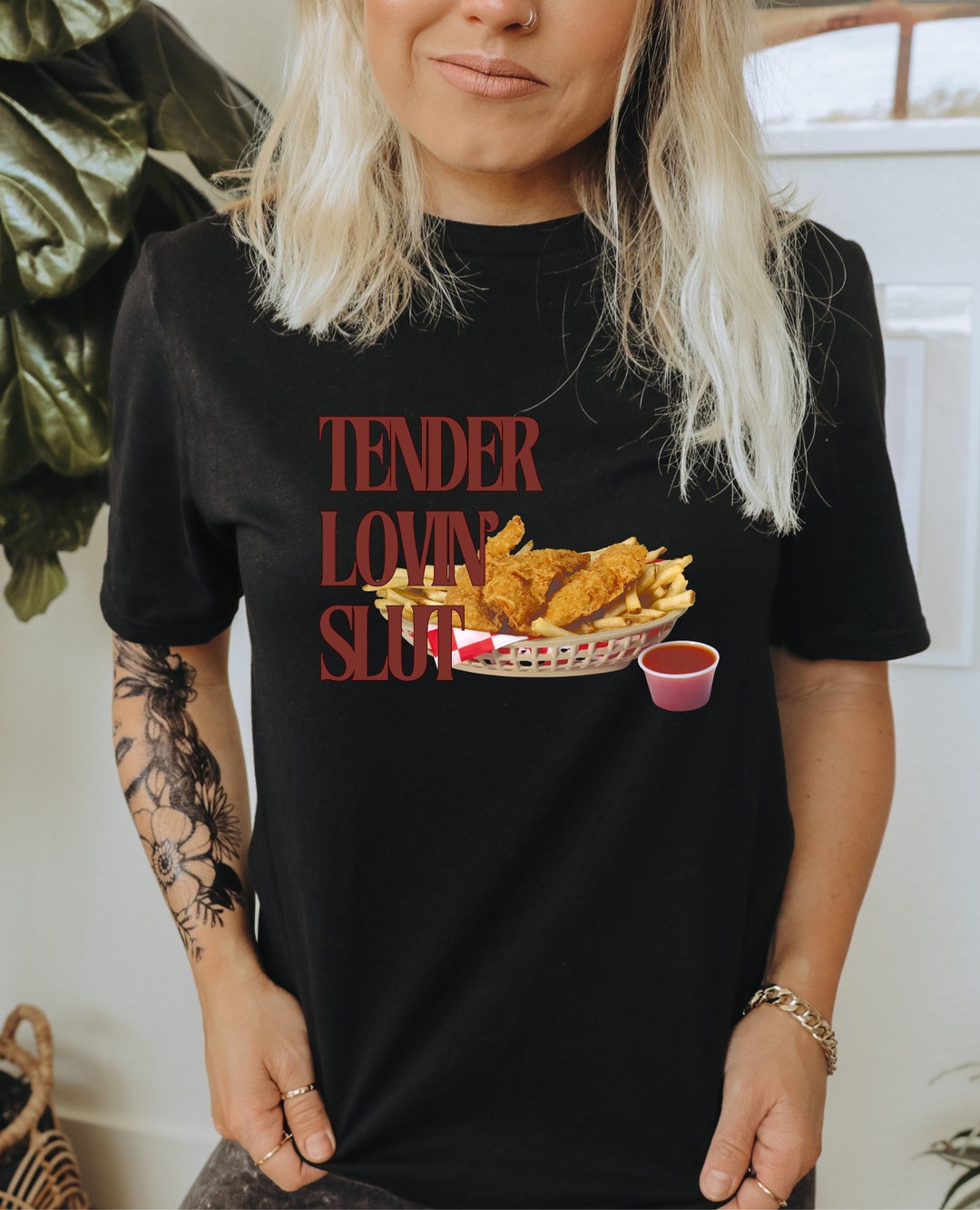 Tender Lovin Slut Funny Meme Shirt Weirdcore Chicken Tenders Shirts ...