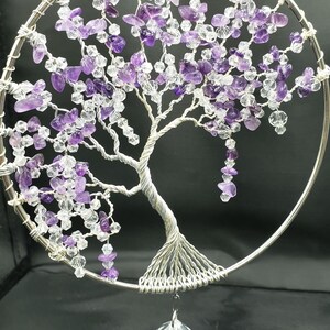 Amethyst and Glass Crystal Tree of Life Suncatcher 5.5 Inch Hoop - Etsy