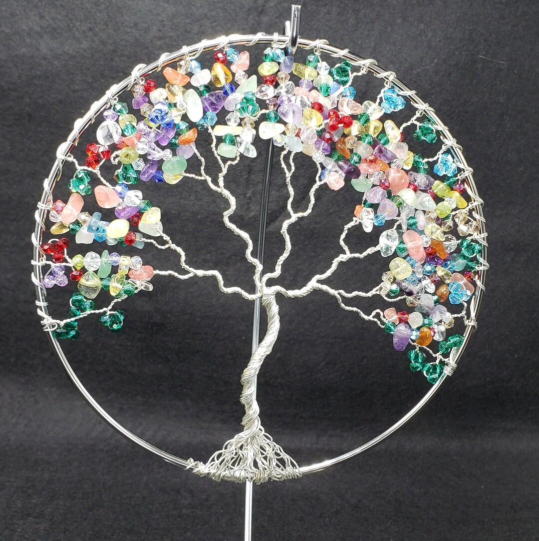 Tree of Life 6 Inch Suncatcher, Handmade of Twisted Wire - SKU:0019 - Etsy