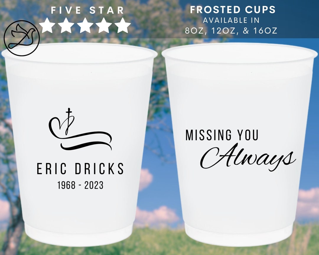 Custom Shatterproof Frosted Cups Missing You Always, Personalized ...