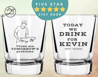 In Loving Memory Shot Glass Personalized Funeral Shot Glass - Etsy