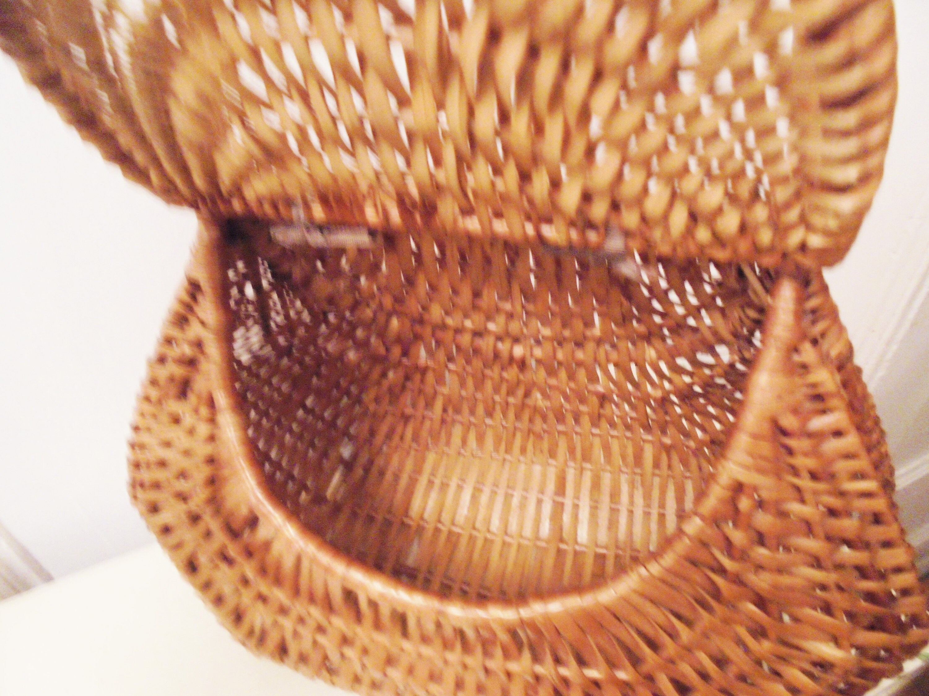 Beautiful Large Vintage Basket 60s Brown Shopping Bag - Etsy